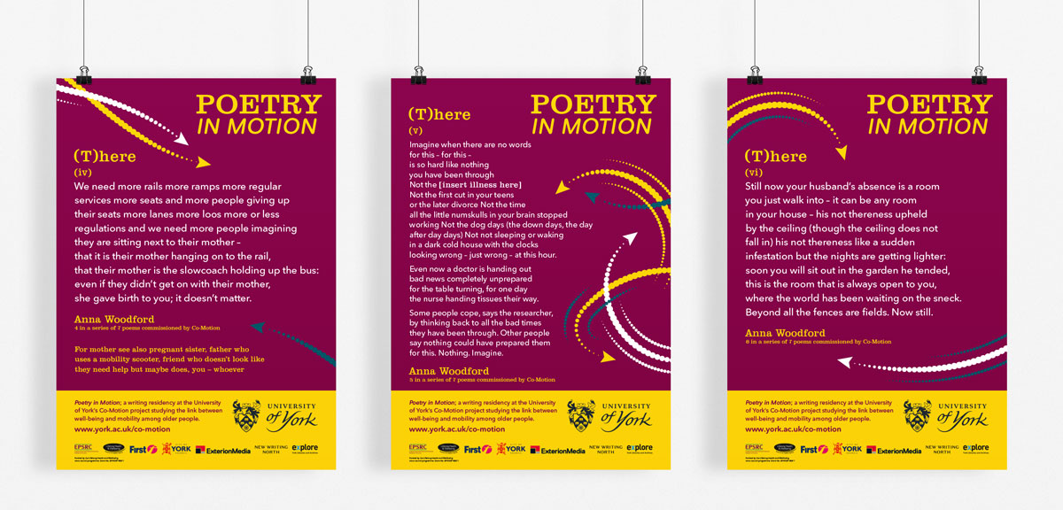 Poetry in Motion – poster and exhibition design - Graphic designer for ...