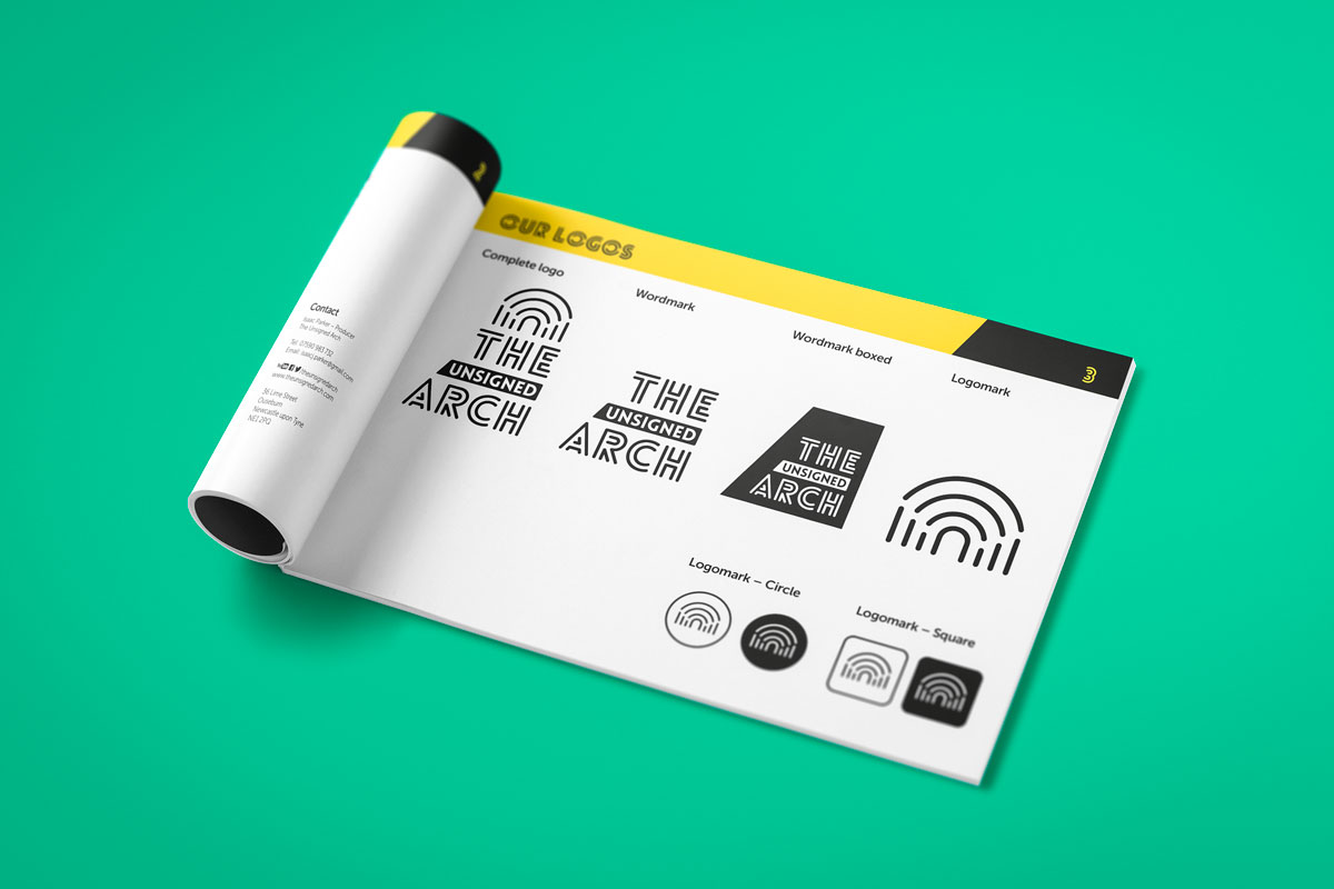 The Unsigned Arch logo and identity design - Graphic designer for Film ...