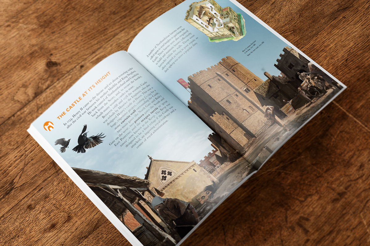 Newcastle Castle souvenir guide book design - Graphic designer for Film ...